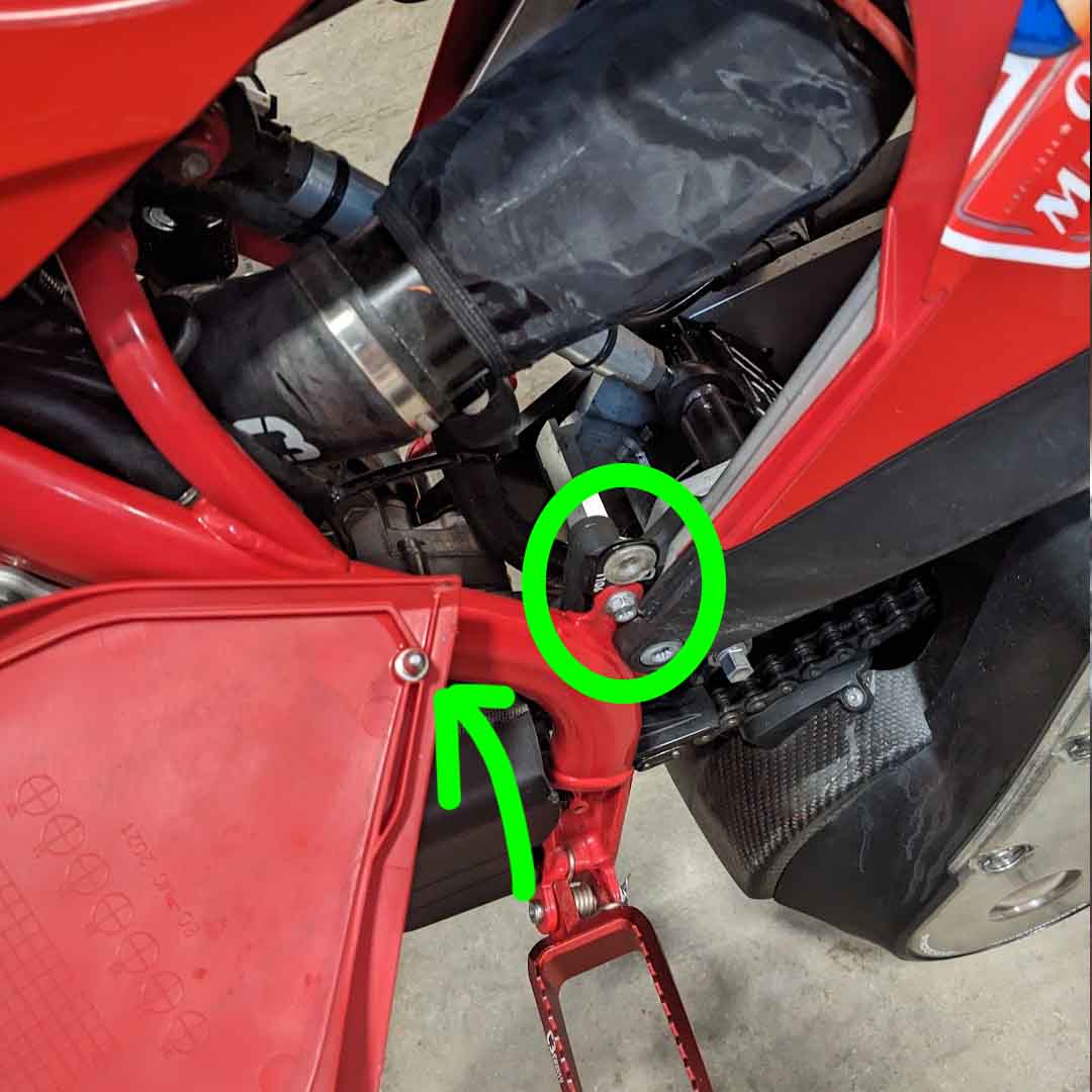 Airbox Delete Bracket - relocate side panel mount for snowbike intake ...